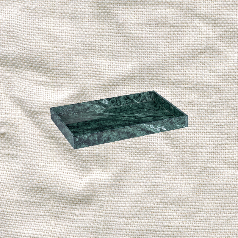 Rectangle Marble Tray – Orange Apple Décor