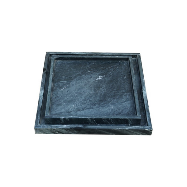 Square Marble Tray – Orange Apple Décor