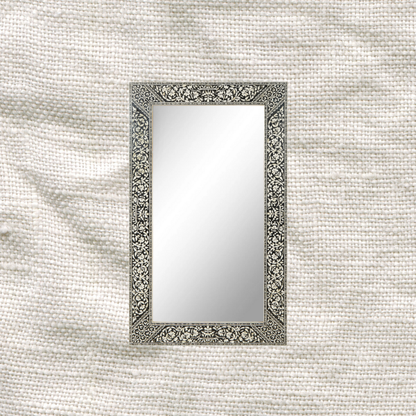 Bone Inlay Mirror – Orange Apple Décor